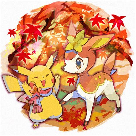 Kantarou 8kan Deerling Deerling Autumn Pikachu Creatures