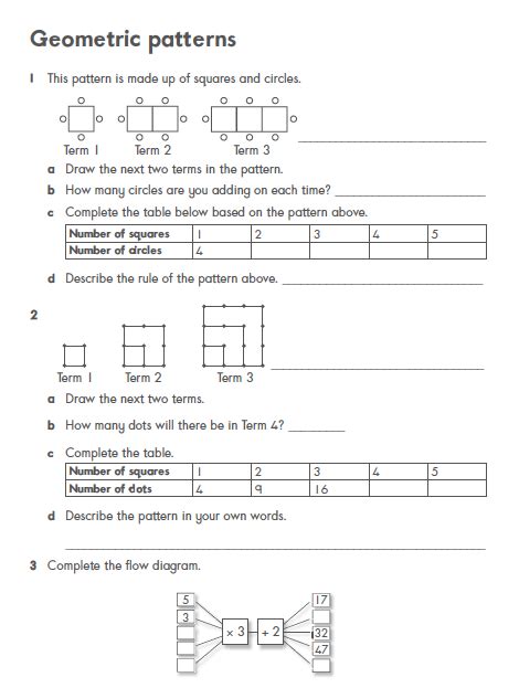 Grade 5 Geometric Patterns And Symmetry Oxford University Press