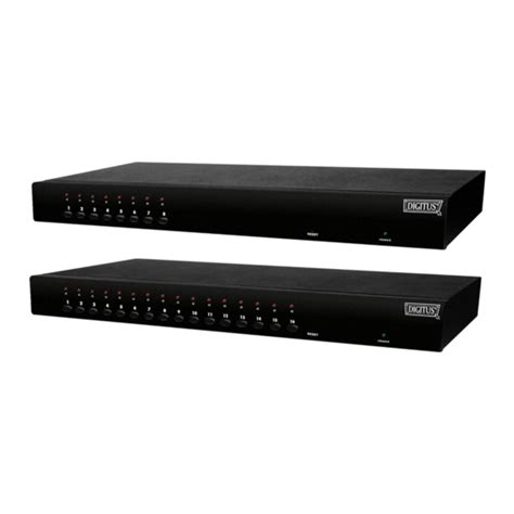 Digitus 8 16 Port Combo KVM OSD Switch For Usb And PS 2 Manuals ManualsLib