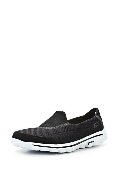 Слипоны Skechers / Скетчерс Цвет: черный. Материал: искусственная кожа ...