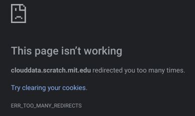 PROBLEM WITH THE CLOUD VARIABLES Discuss Scratch