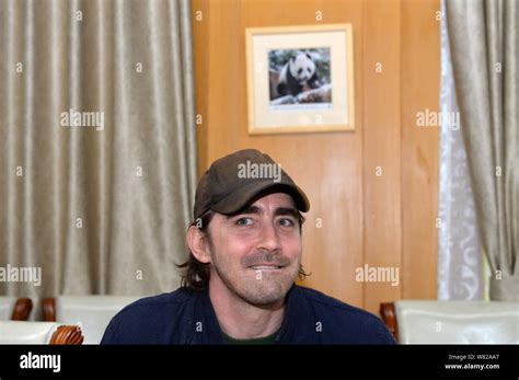 American Actor Lee Pace Is Pictured At The Chengdu Research Base Of Giant Panda Breeding In