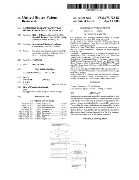 computer program product for managing processing resources us patent