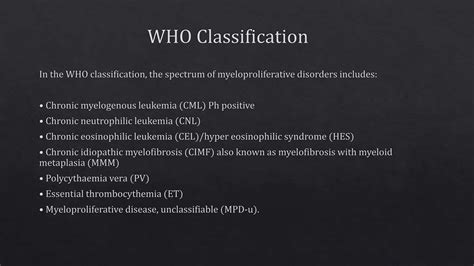 Myeloproliferative Disorders Mpd Pptx