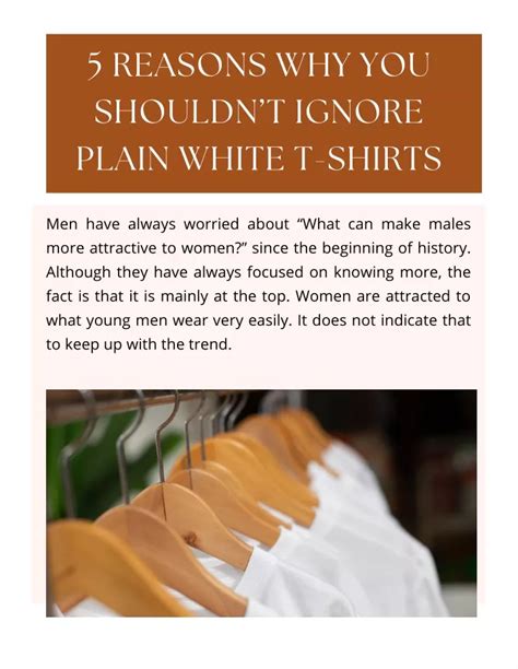 Ppt 5 Reasons Why You Shouldnt Ignore Plain White T Shirts