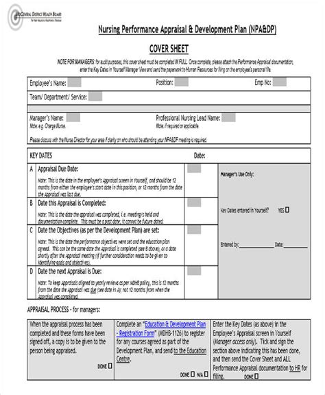 Performance Development Plan Template