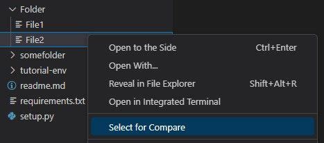 Visual Studio Code How To Diff And Compare Two Files