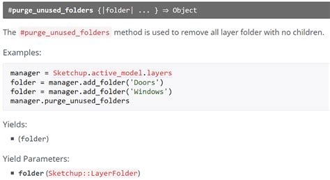 Layers Purgeunusedfolders Folder ⇒ Object And Other