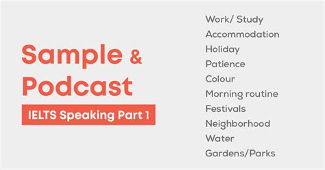 Ielts Speaking Part 1 Topics Question And Answers 2026