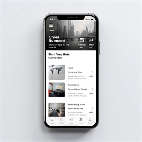 premium ai image mobile app design of news breaking news app design
