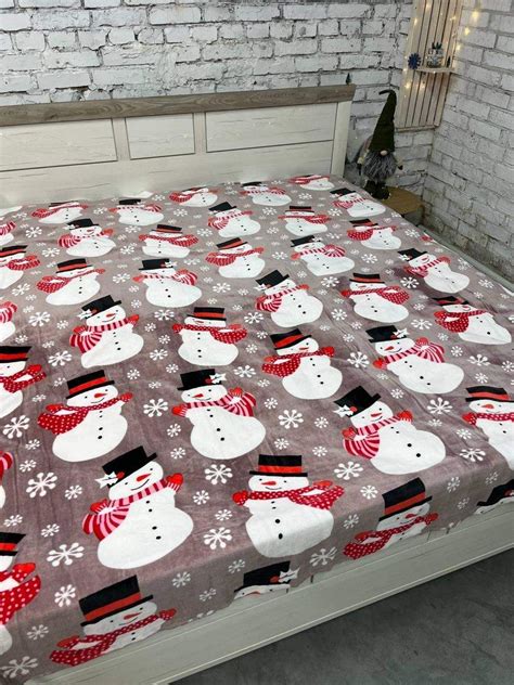 Плед новорічний теплий на ліжко флісове Сірий 160х215 см 1009526 — купити на Eva Ua — ціна