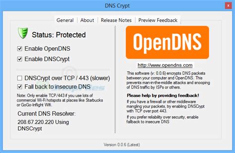 DNS Crypt Screenshot And Download At SnapFiles Com