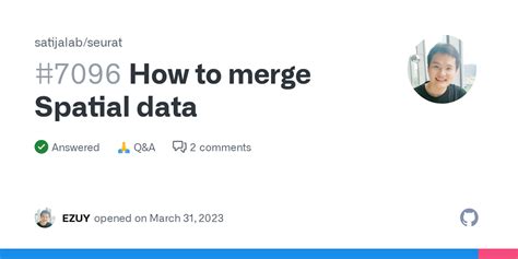 how to merge spatial data · satijalab seurat · discussion 7096 · github