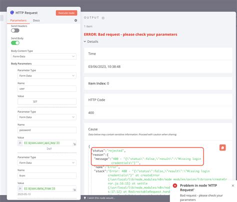 Error API POST Request With Form Data BODY Questions N N Community