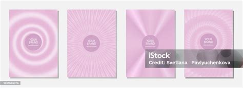 커버 디자인 세트 세로 벡터 템플릿 분홍색 배경의 기하학적 프랙탈 흰색 패턴 텍스트 프레임 0명에 대한 스톡 벡터 아트 및 기타