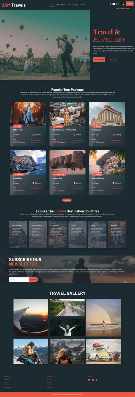 introducing sam travels a new tourist spot management system samiur rahman wasi posted on the