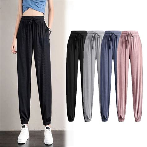 다온이상점 여자추리닝바지 여자츄리닝바지 츄리닝 여성트레이닝복 여자츄리닝 여자 차르르 아이스 원단 조거팬츠 여름 시원한 바지