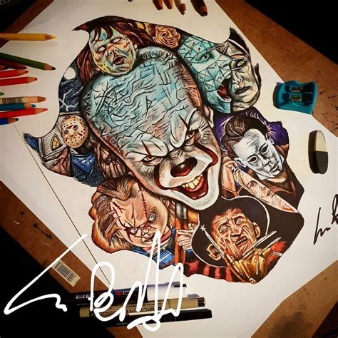 Drawing Horror Movie Characters At Christy Nathan Blog