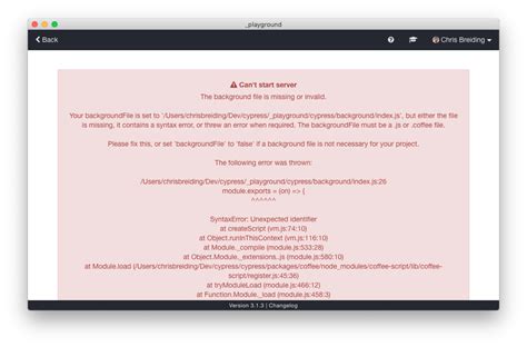 Proposal Improve Desktop Gui Error Messages · Issue 2955 · Cypress Io