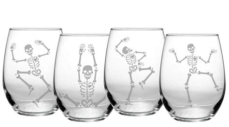 8 Skeleton Wine Glasses For Fun Spooky Sips Wine With Paige