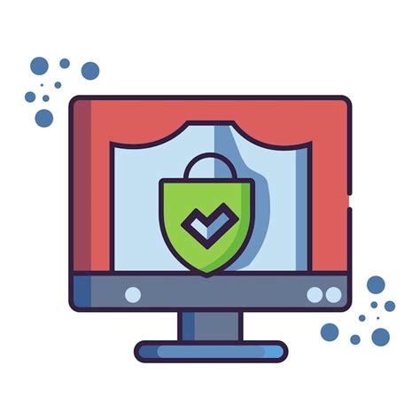 Premium Vector Computer Security Vector Illustration