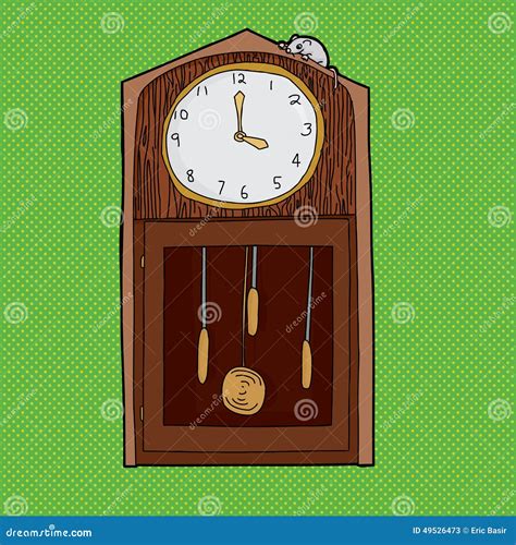 Hickory Dickory Dock Clock Stock Illustration Illustration Of Object 49526473