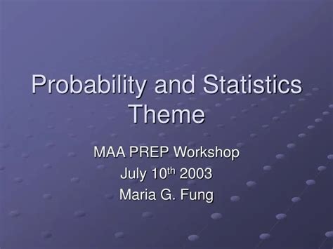 PPT Probability And Statistics Theme PowerPoint Presentation Free Download ID