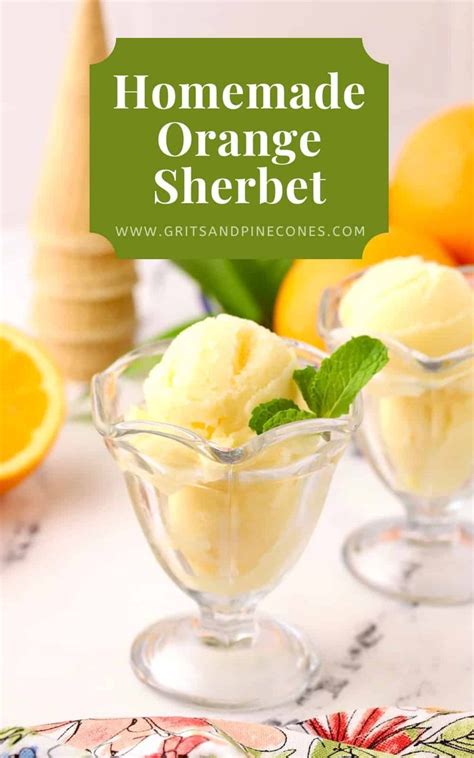 Easy Homemade Orange Sherbet Ice Cream Recipe Orange Sherbet Recipe