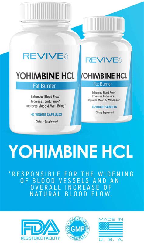 Yohimbine Hcl Supplements For Improved Endurance Revive Md