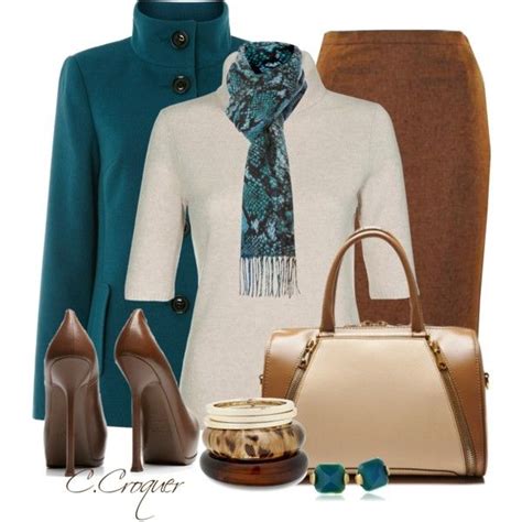 Teal And Brown Outfit