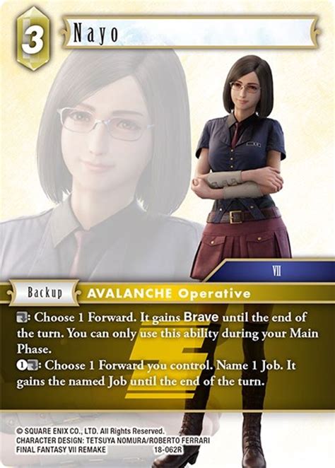 Nayo Resurgence Of Power Final Fantasy Tcg