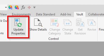 Vault Item Custom Properties Are Not Written Back To Inventor Model