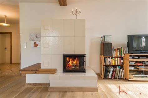 Heizkamin Kachelofen Modern Puristisch Wood Stove Fireplace Timber
