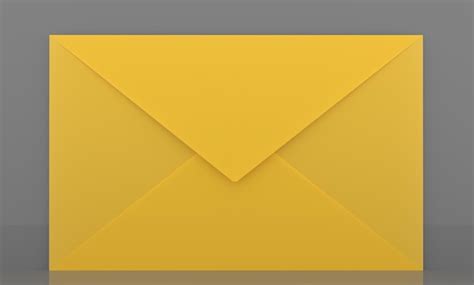 premium photo realistic 3d envelope rendering letter and message