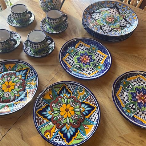 Mexican Dinnerware Set Etsy