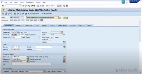 Comment joindre des documents à vos ordres de maintenance SAP SEAL