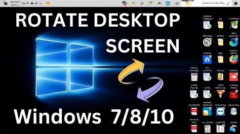 How To Rotate Computer Screen In Windows YouTube