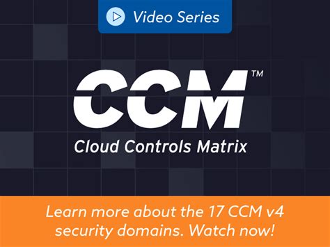 The Csa Cloud Controls Matrix Ccm V4 Raising The Cloud Security Bar
