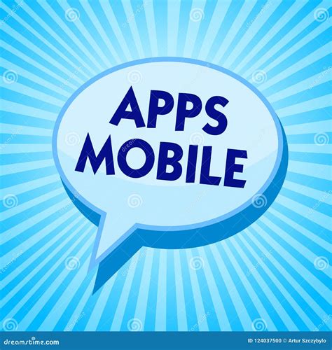 Word Writing Text Apps Mobile Business Concept For Computer Program Designed To Run On Phone