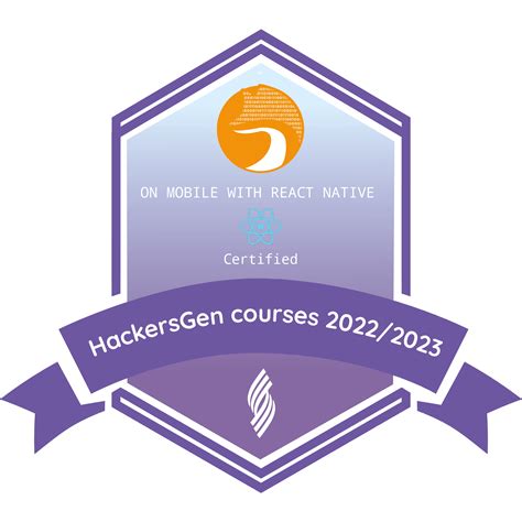 hackersgen course on mobile with react native credly