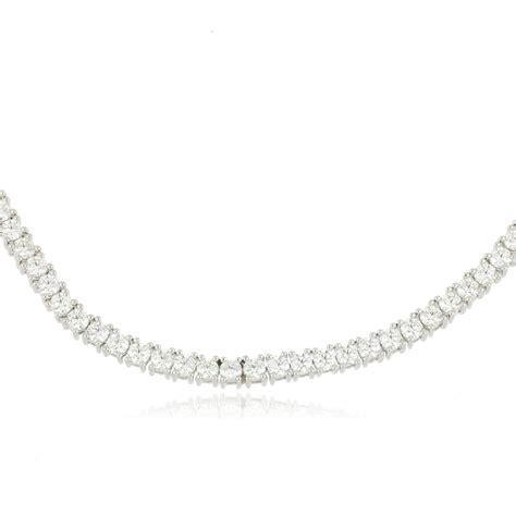 18k White Gold Diamond Tennis Necklace