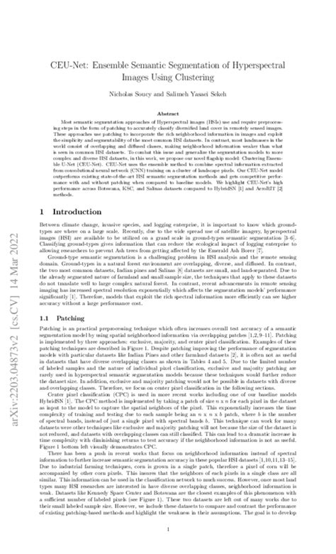 Pdf Ceu Net Ensemble Semantic Segmentation Of Hyperspectral Images