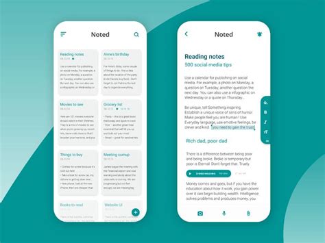 Note Taking App Design Inspiration