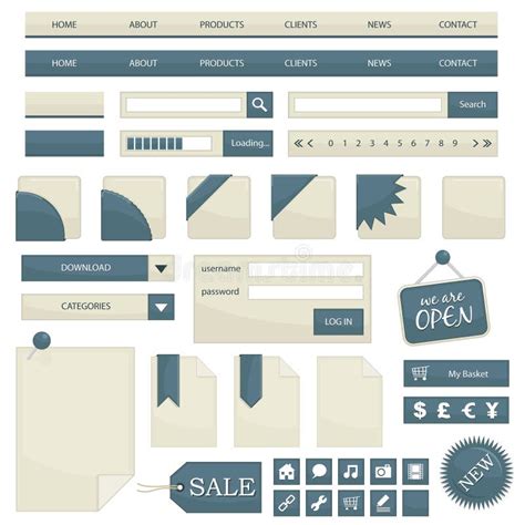 Web Objects Stock Vector Illustration Of Strip Banner 14934484
