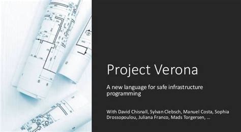 Open Source Project Verona Rveronalang