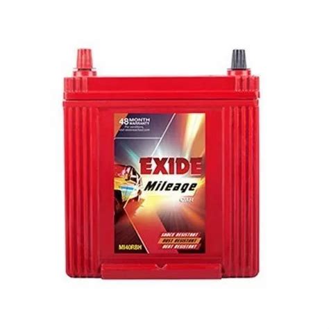 Capacity 40ah Exide Ml40rbh Car Battery At ₹ 5491 Piece In Akole Id