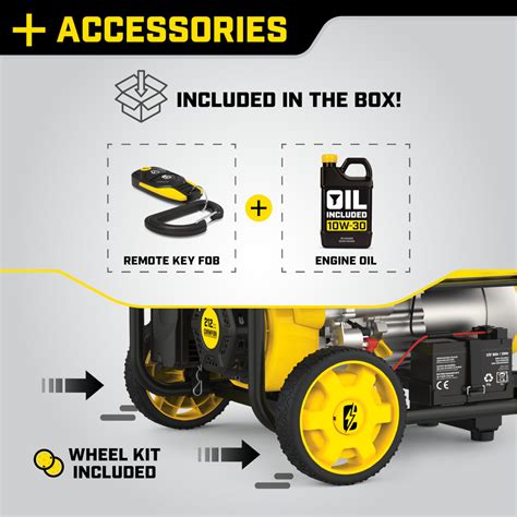 Champion 3500 Watt Generator With Wireless Remote Electric Start 200964