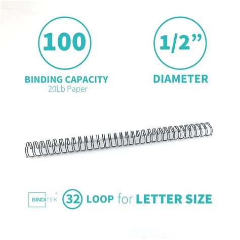 Twin Loop Wire Binding Sizes At Johnny Sanderson Blog