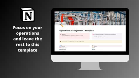 Operations Management Notion Template