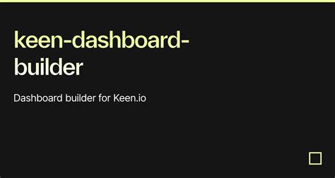 keen dashboard builder codesandbox